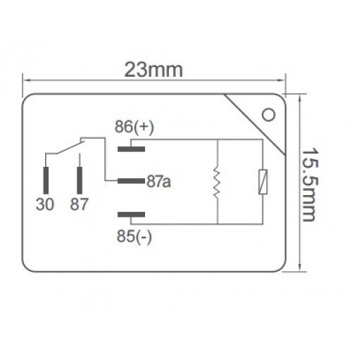 Britax E2524M 24v Sealed Mirco Changeover Relay
